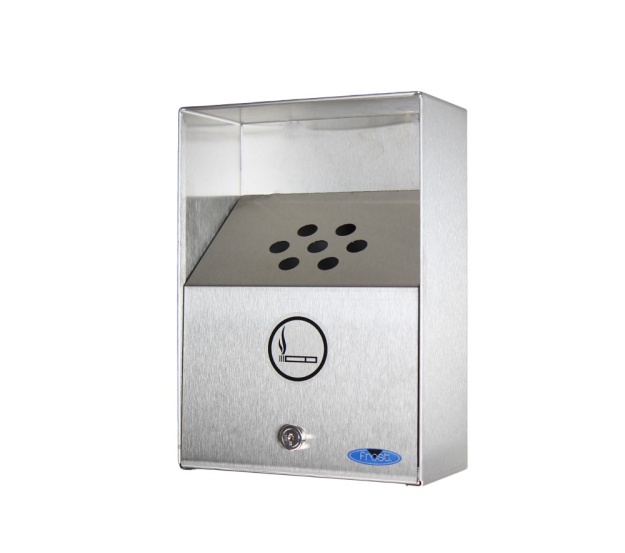 Stainless Steel Heavy Duty Outdoor Wall Mounted Ash Bin